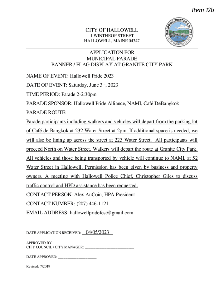 Fillable Online Fiesta Days Grand Parade Application Fax Email Print ...