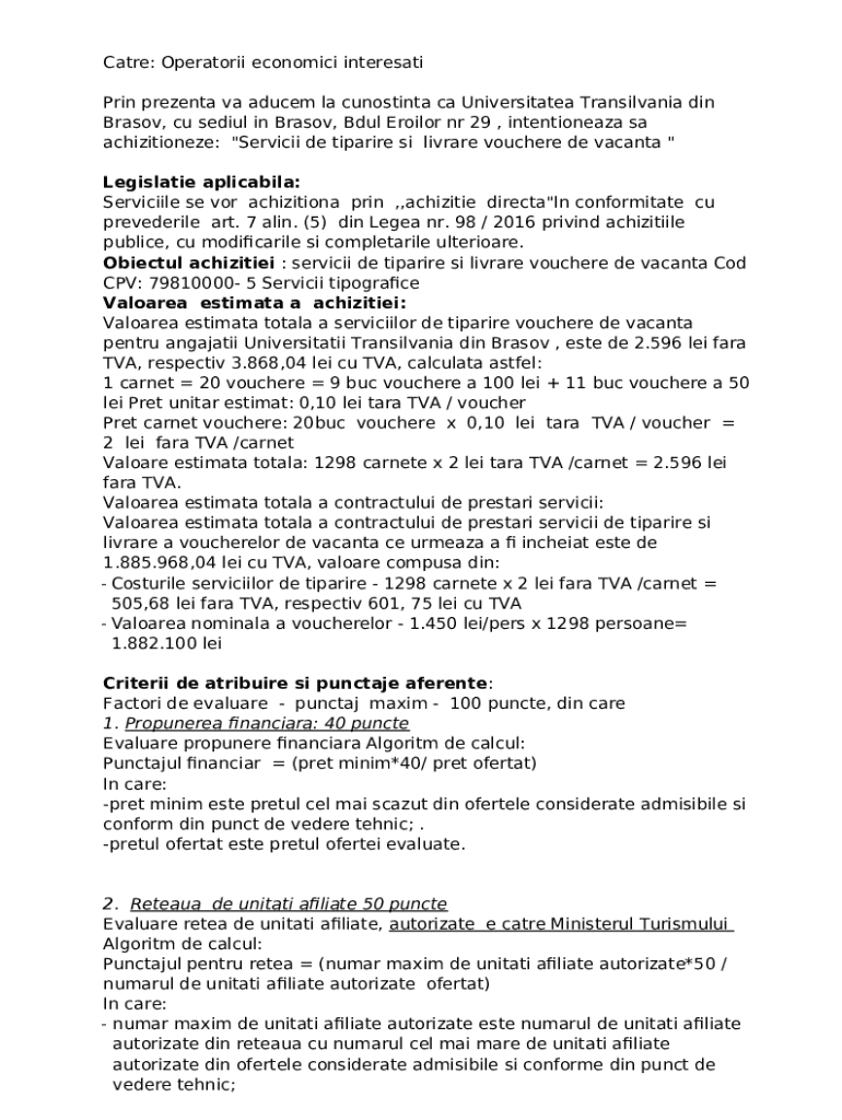 Operatorii economici interesai Prin prezenta v aducem la ... Doc ...