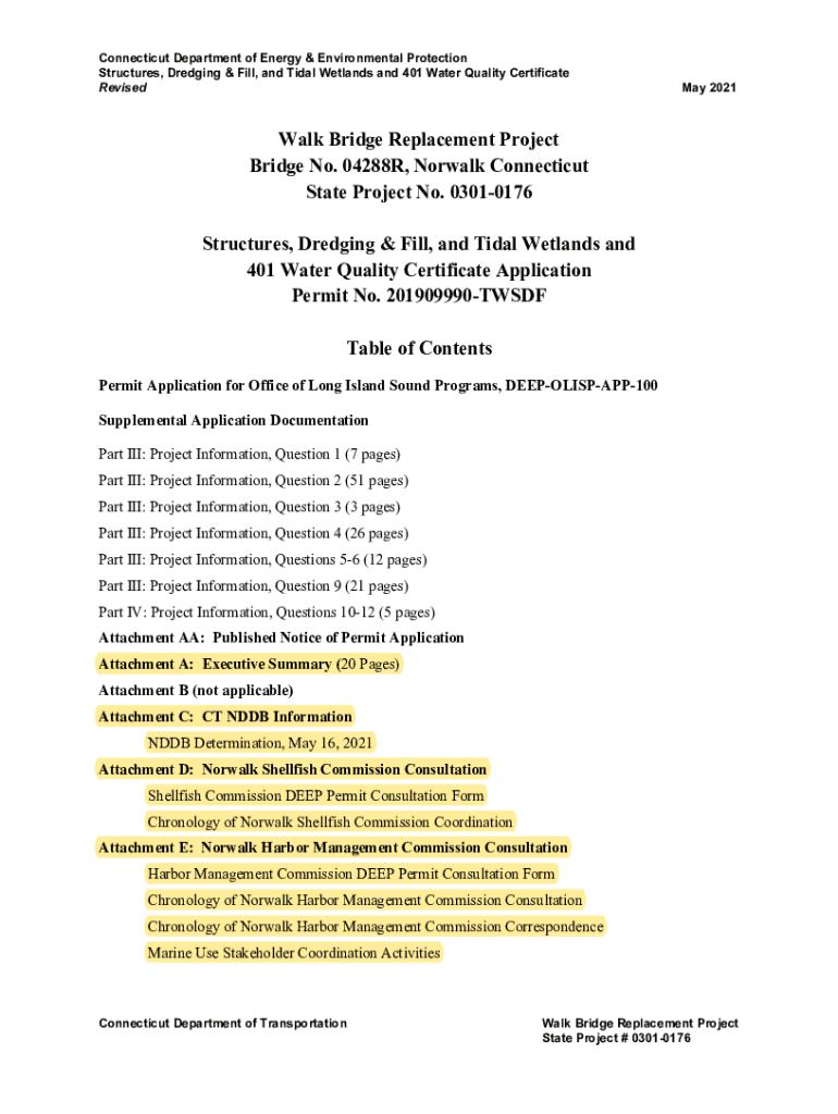 Fillable Online Walk Bridge Replacement Project Bridge No. 04288R ...