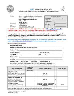 Fillable Online agri idaho POST MARK Fax Email Print - pdfFiller