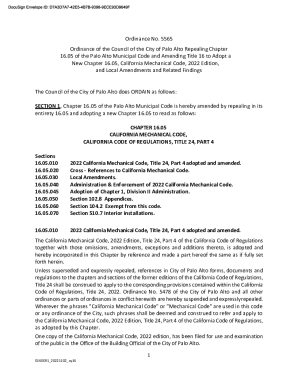 Fillable Online Chapter 16.05 CALIFORNIA MECHANICAL CODE, ... Fax Email ...