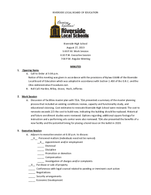 Fillable Online riverside local board of education Fax Email Print - pdfFiller