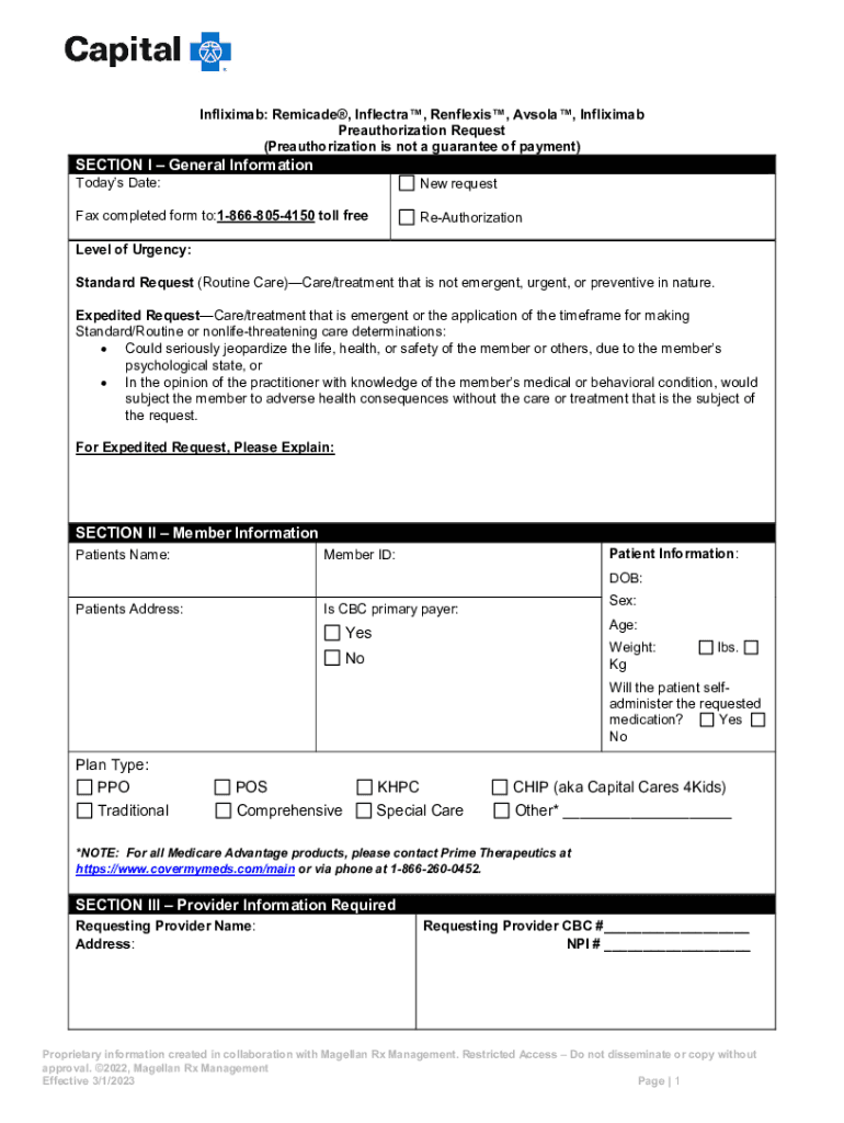 Fillable Online and Biosimilars Prior Authorization Form Fax Email ...