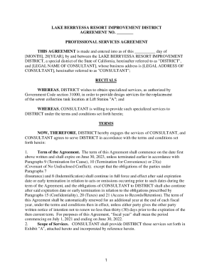 Fillable Online Exhibit A Sample Services Agreement - Liability ...