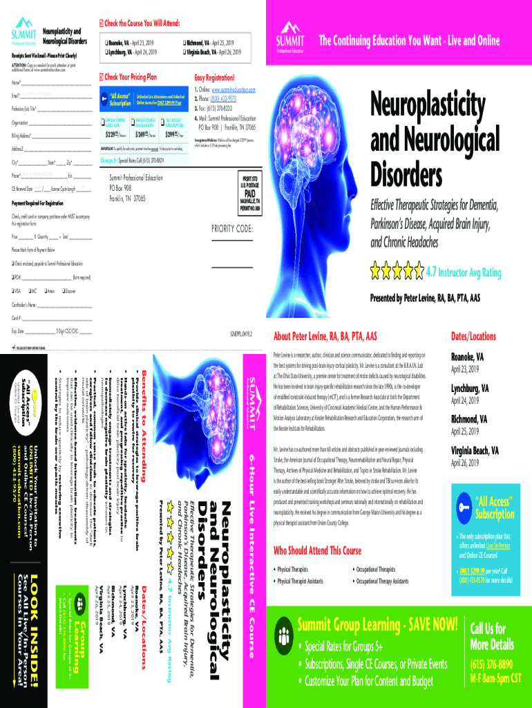 Fillable Online Is neuroplasticity in the central nervous system the missing ... Fax Email Print ...