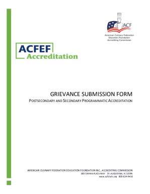 Fillable Online GRIEVANCE SUBMISSION FORM Fax Email Print - pdfFiller