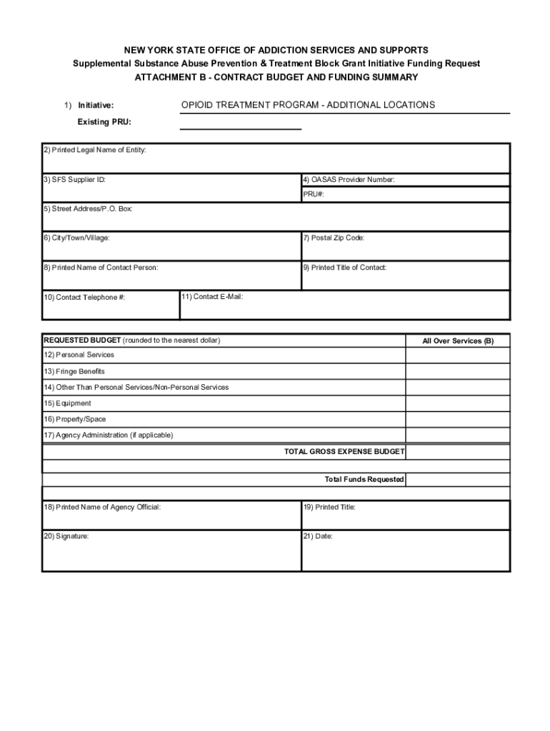 Fillable Online oasas ny 1) Initiative: Fax Email Print - pdfFiller