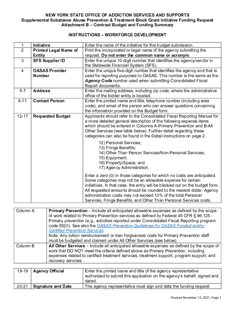 Fillable Online oasas ny Notice of Award - Office of Addiction Services ...