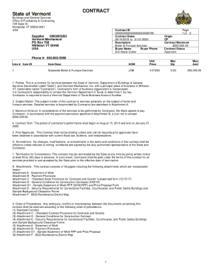 Fillable Online bgs vermont Building and General Services - Agency of ...