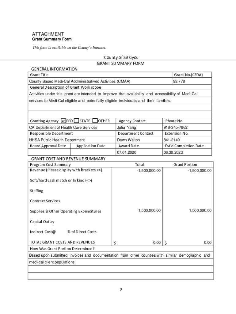Fillable Online County Based Medi-Cal Addministratived Activities (CMAA) Fax Email Print - pdfFiller