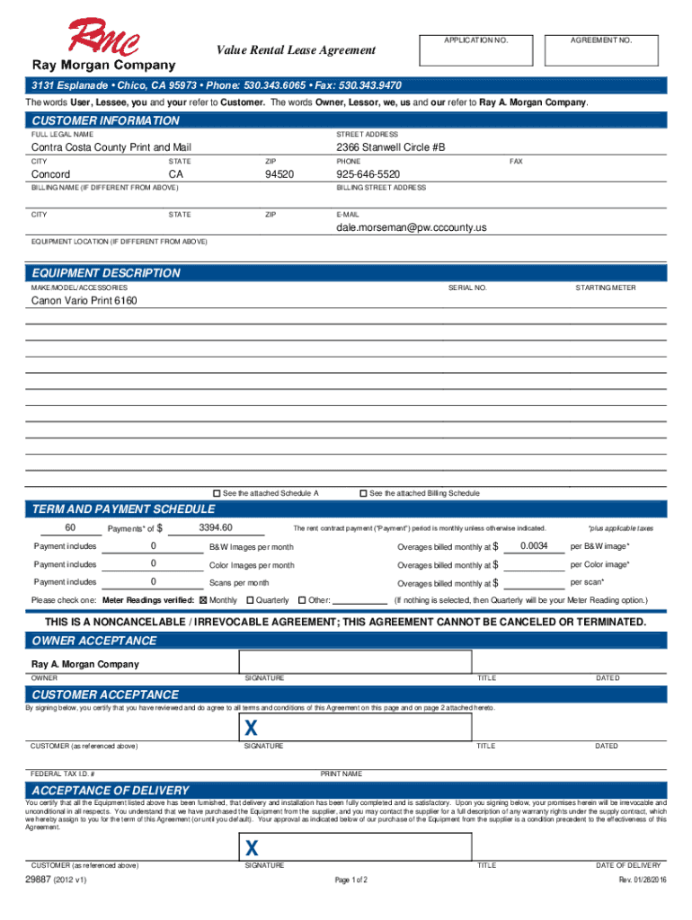 Fillable Online Value Rental Lease Agreement Fax Email Print - pdfFiller