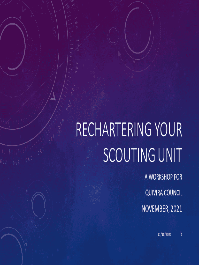 Fillable Online RECHARTERING YOUR SCOUTING UNIT Fax Email Print - pdfFiller