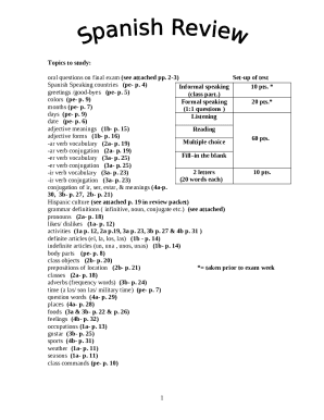 Seventh Grade Final Exam Review Sheet Doc Template | pdfFiller