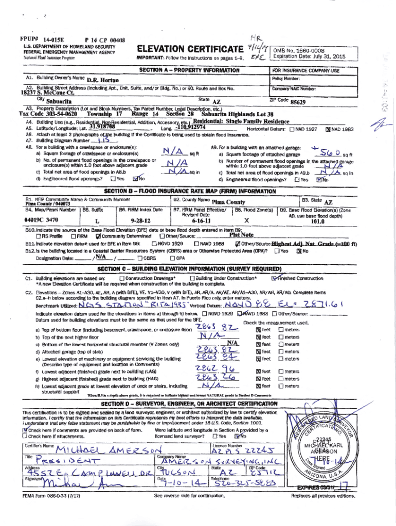 Fillable Online rfcd pima 1'- C. P a If Fax Email Print - pdfFiller