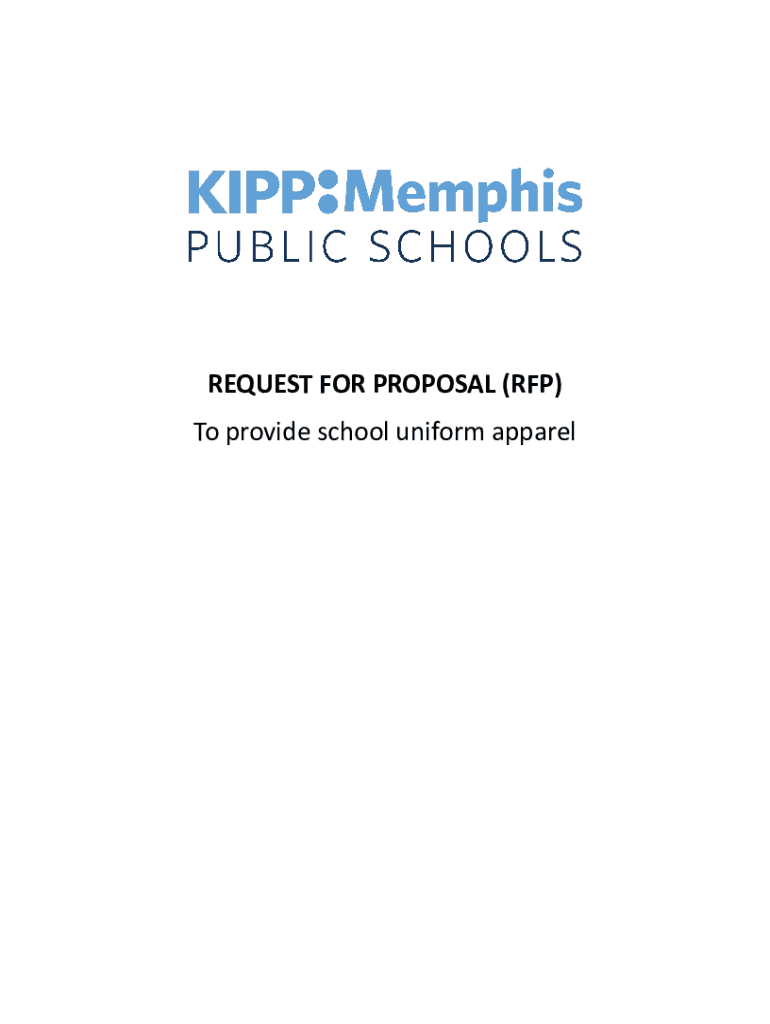 Fillable Online REQUEST FOR PROPOSALS Purchase of Uniforms Fax Email ...