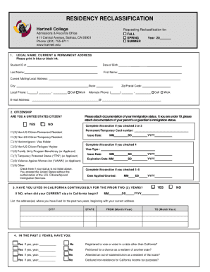 Fillable Online Residency Determination and Appeal Procedure Fax Email Print - pdfFiller