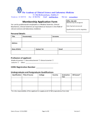 Fillable Online Postgraduate Qualifications Review Form Fax Email Print ...