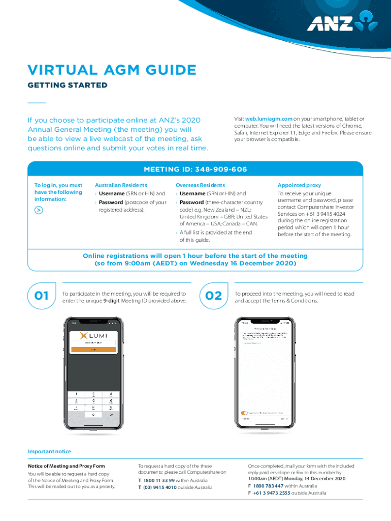 Fillable Online Virtual AGM: The Guide to Know How to Setup and Plan Fax Email Print - pdfFiller