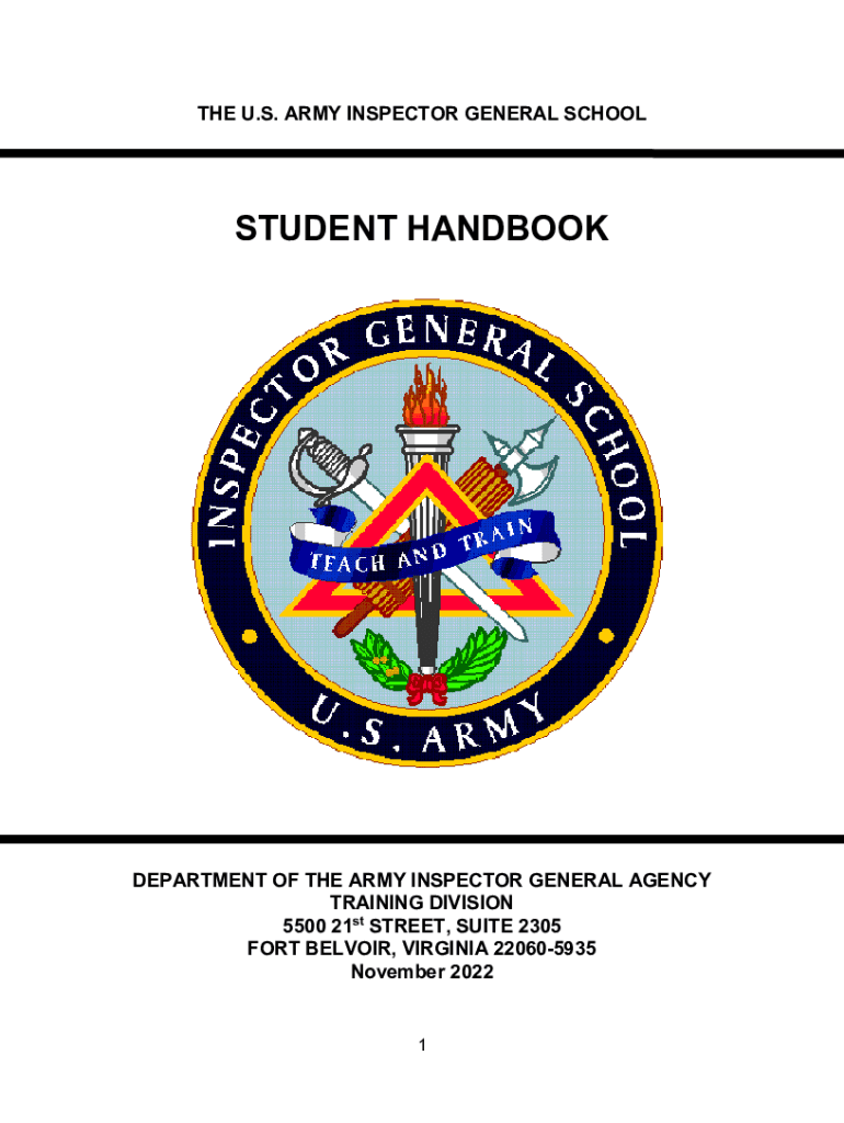 Fillable Online Fort Belvoir Inspector General Office - U.S. Army ...