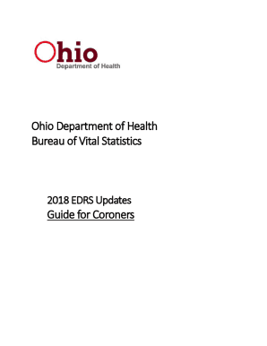 Fillable Online odh ohio Guide for Coroners - Ohio Department of Health ...