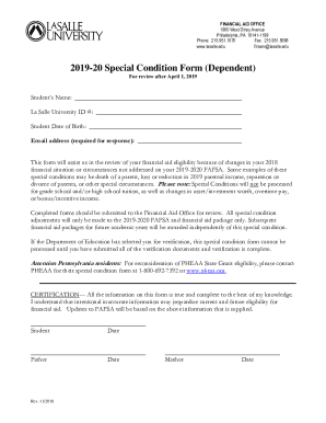 Fillable Online Financial Aid - Undergraduate Student Aid Fax Email ...