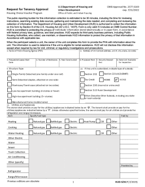 Fillable Online HOUSING CHOICE VOUCHER (HCV) PROGRAM Request ... Fax ...