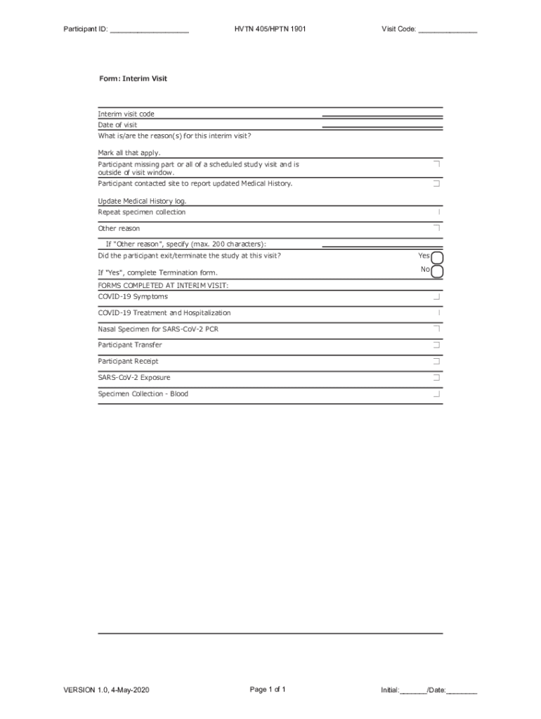 Fillable Online Interim Visit Fax Email Print - pdfFiller