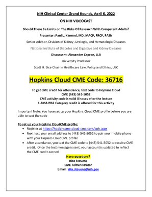 Fillable Online CC Grand Rounds CloudCME Evaluation Form for ... Fax ...