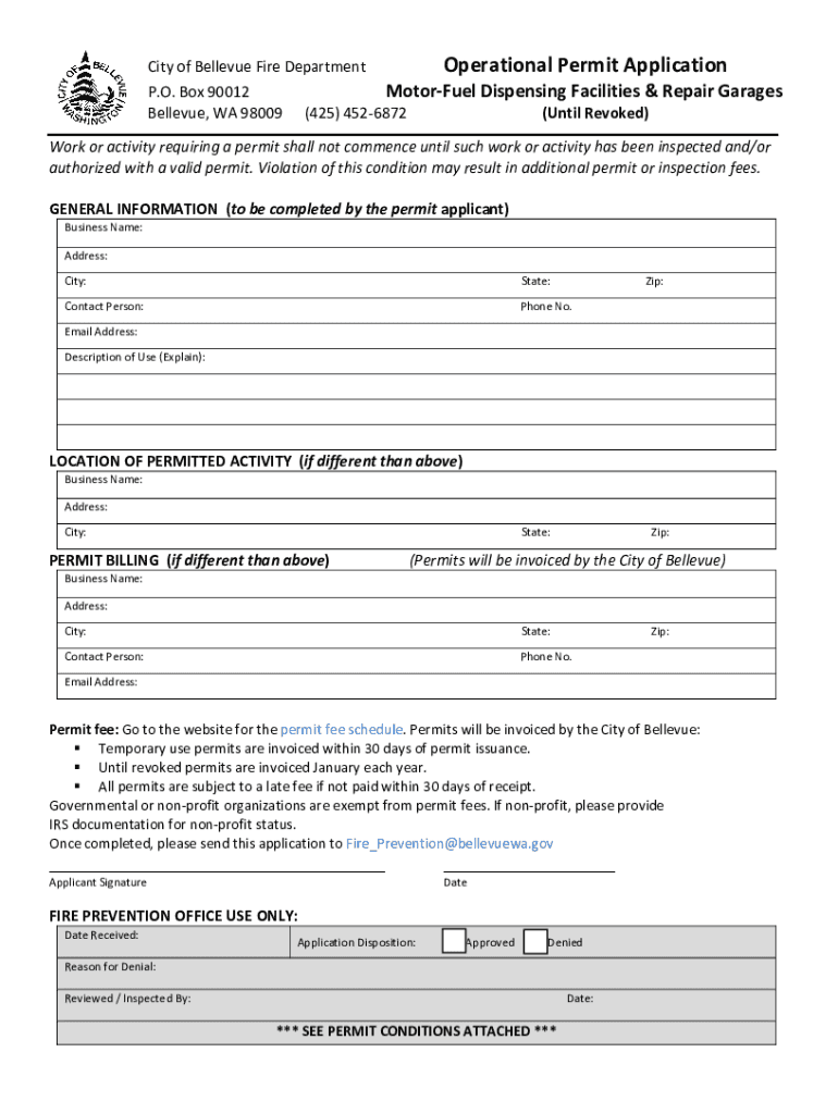 Fillable Online Annual Fire Department Permits Fax Email Print - pdfFiller