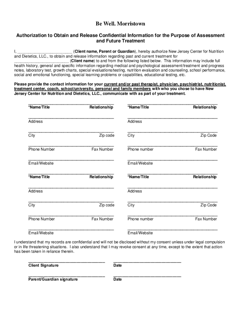 Fillable Online GUARDIAN/ CLIENT CONSENT FORM SERVICES NOT ... Fax ...