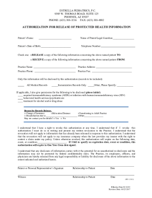 Fillable Online AUTHORIZATION-FOR-RELEASE-OF-PROTECTED- ... Fax Email Print - pdfFiller