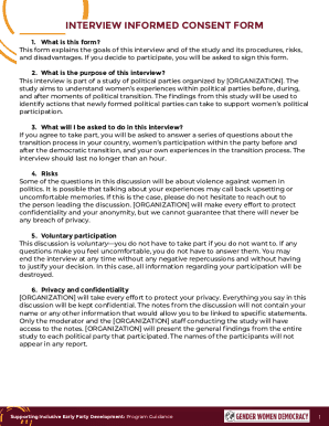 Fillable Online Informed Consent Form - an overview Fax Email Print ...