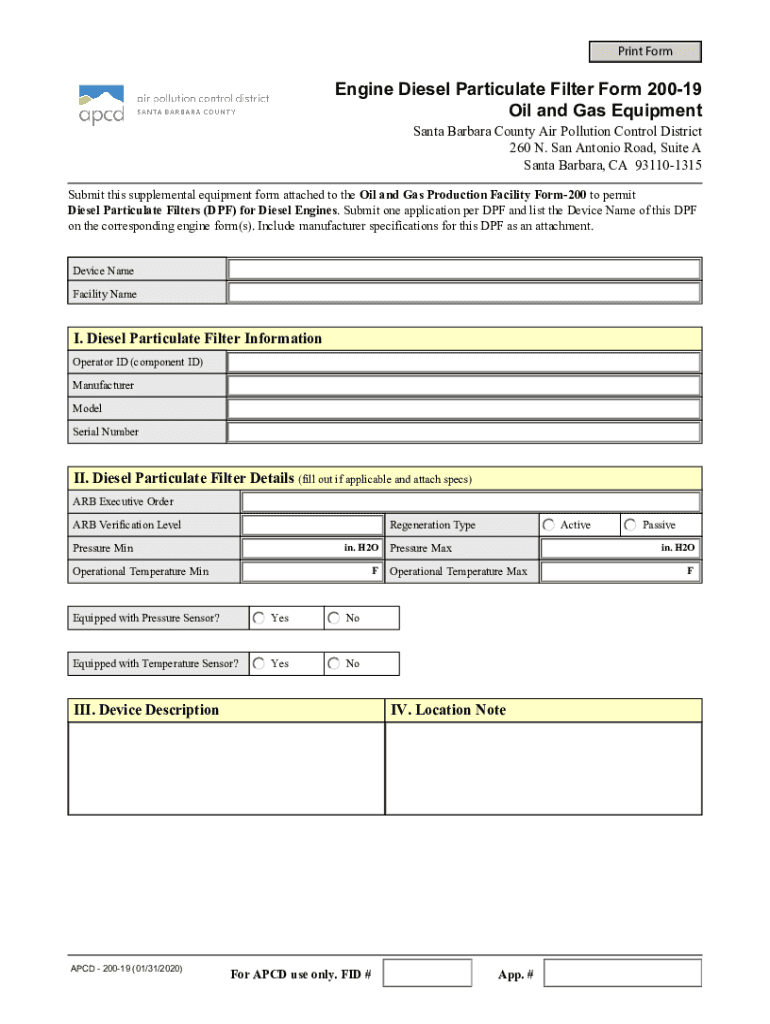 Fillable Online APCD Form 200-19 Fax Email Print - pdfFiller