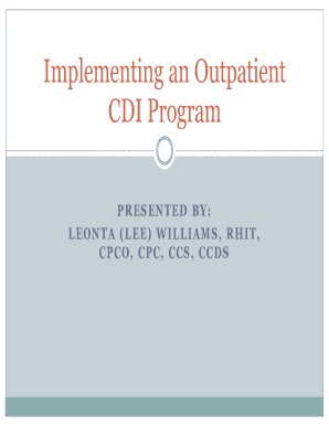 Fillable Online Outpatient CDI: A Solution for Navigating Risk ...