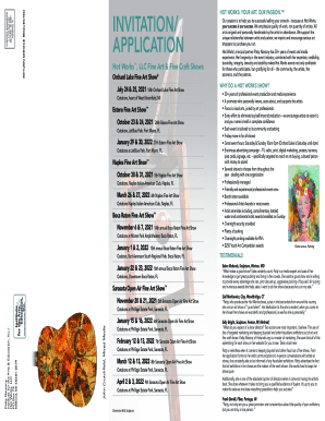 Fillable Online INVITATION/ APPLICATION Fax Email Print - pdfFiller