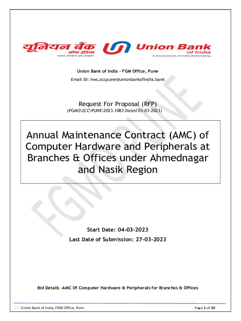 Fillable Online Corrigendum to Request For Proposal (RFP) Fax Email Print - pdfFiller