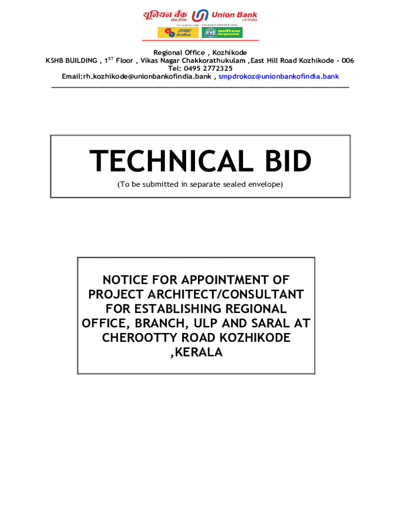 Fillable Online Technical Bid Advertisement of PA for new RO JABALPUR ...