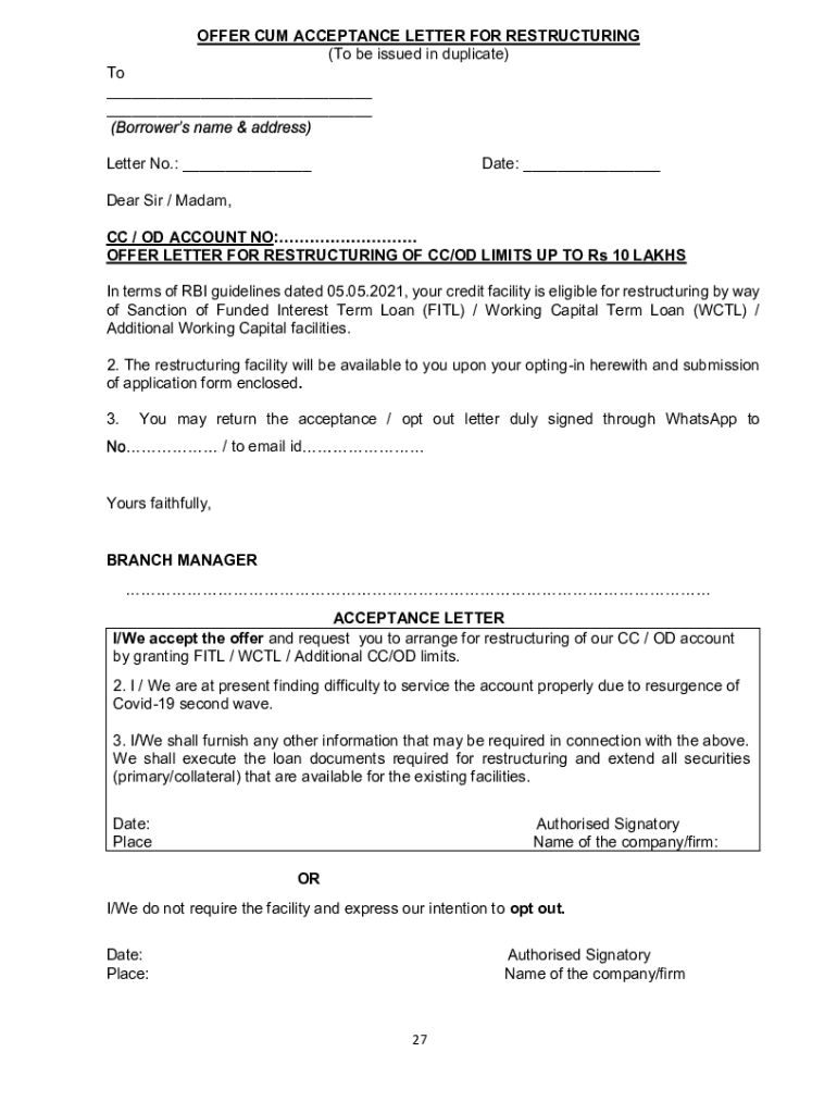 Fillable Online TERM-LOAN-OFFER-CUM ACCEPTANCE-LETTER-FOR- ... Fax Email Print - pdfFiller
