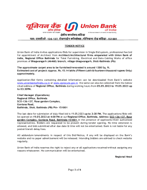 Fillable Online EMPANELMENT IN UNION BANK OF INDIA Fax Email Print ...