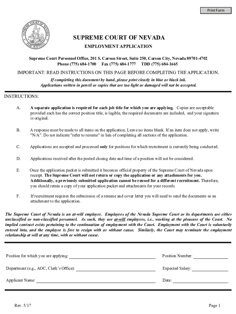 Fillable Online SUPREME COURT OF NEVADA Fax Email Print - pdfFiller