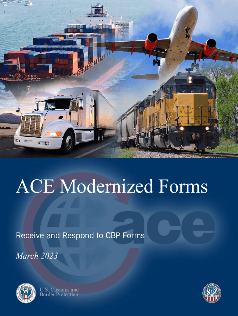 Fillable Online ACE Forms Modernization Information Notice Fax Email ...