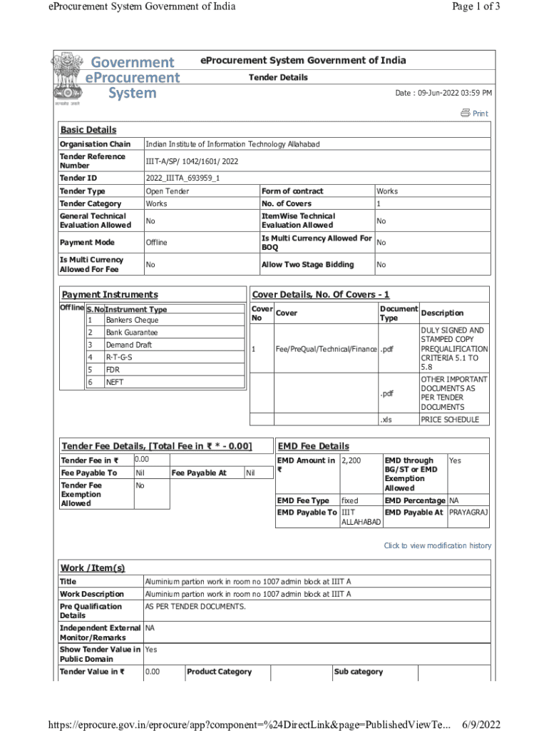 Fillable Online EMD Amount in 2,200 Fax Email Print - pdfFiller