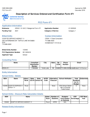 Fillable Online CESA11 21-22 C1 Badgernet Form 471 Fax Email Print ...