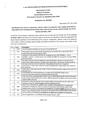 Fillable Online CBDT extended Form 10F e-filing exemption for Non ...