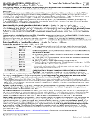 Fillable Online Attachment 1. Provider letter and household size-income ...