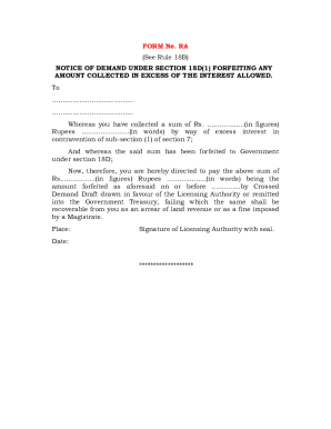 Fillable Online FORM No. RA Fax Email Print - pdfFiller