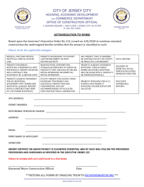 Fillable Online authorization to work Fax Email Print - pdfFiller