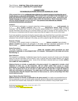 Mobile/Electronic Device Or Technology Consent - research rutgers Doc ...