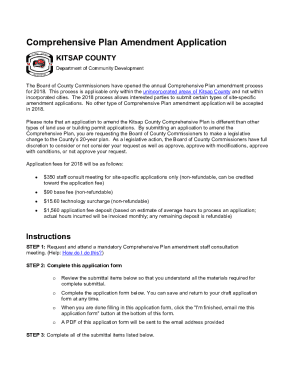 Fillable Online Amendments to the King County Comprehensive Plan Fax Email Print - pdfFiller