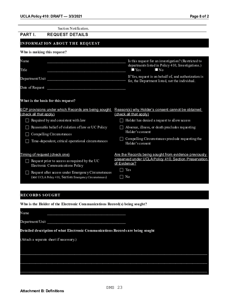 Fillable Online Request Form for Authorization to Access Electronic ...